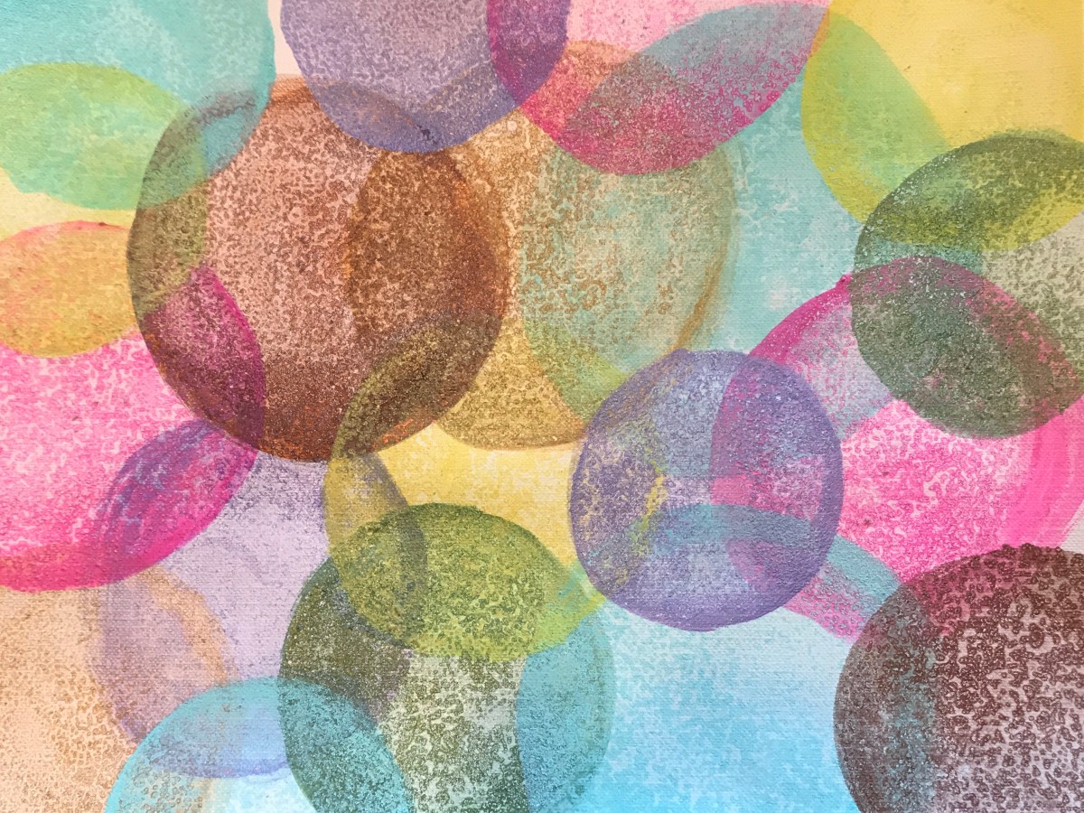 Tutorial: layering acrylic paint using salt – Magdalena Nitla